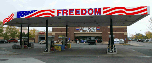 Have you heard of Freedom gas stations? Found all across the rural ...
